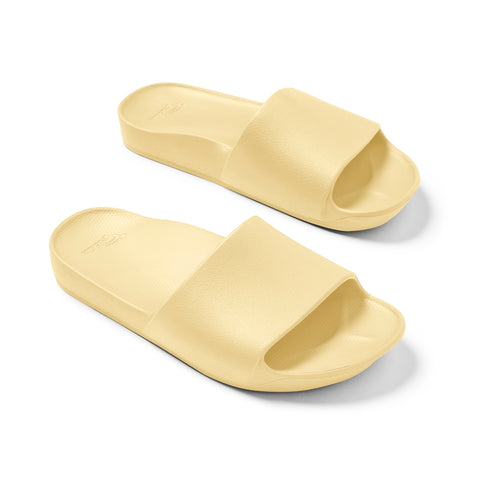 Arch Support Slides - Classic - Lemon – Archies Footwear | NZ