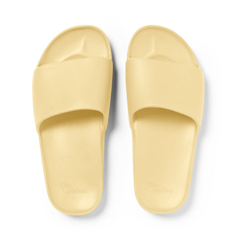 Arch Support Slides - Classic - Lemon – Archies Footwear | NZ