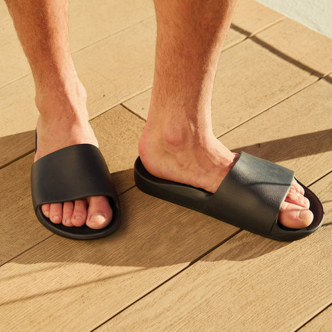 Arch Support Slides - Classic - Black – Archies Footwear | NZ