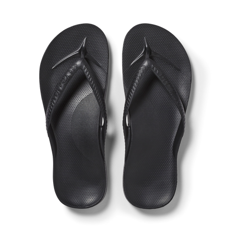 Arch Support Jandals - Classic - Black – Archies Footwear | NZ