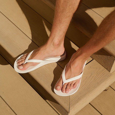 Arch Support Jandals - Classic - White – Archies Footwear | NZ